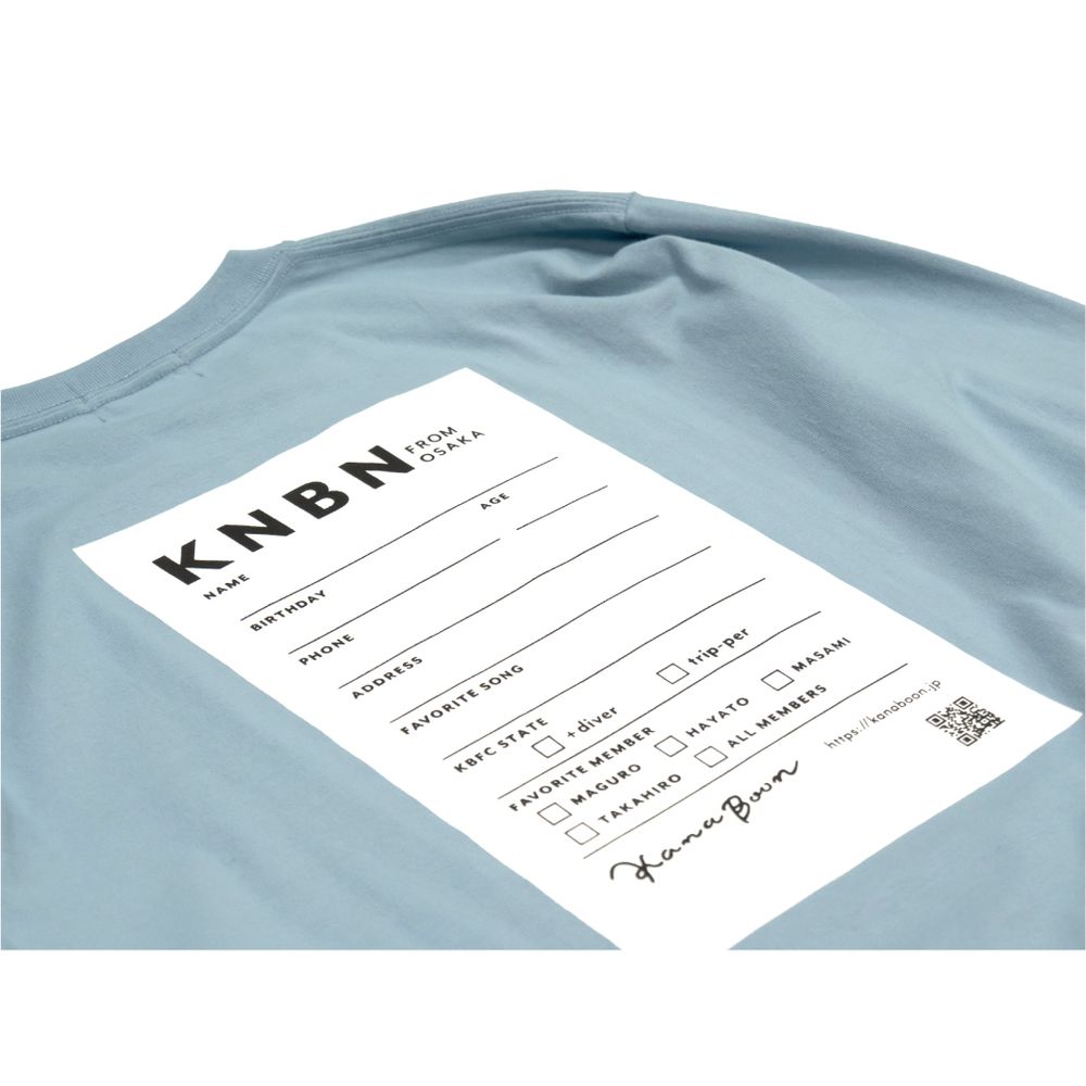 商品詳細ページ | KANA-BOON OFFICIAL SHOP | KNBN PROFILE TAG ロングスリーブTシャツ【FC限定】